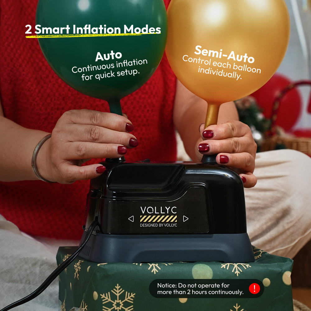 EVO BALLOON PUMP - Electric Balloon Pump with Dual Nozzle & Tie Tool ...