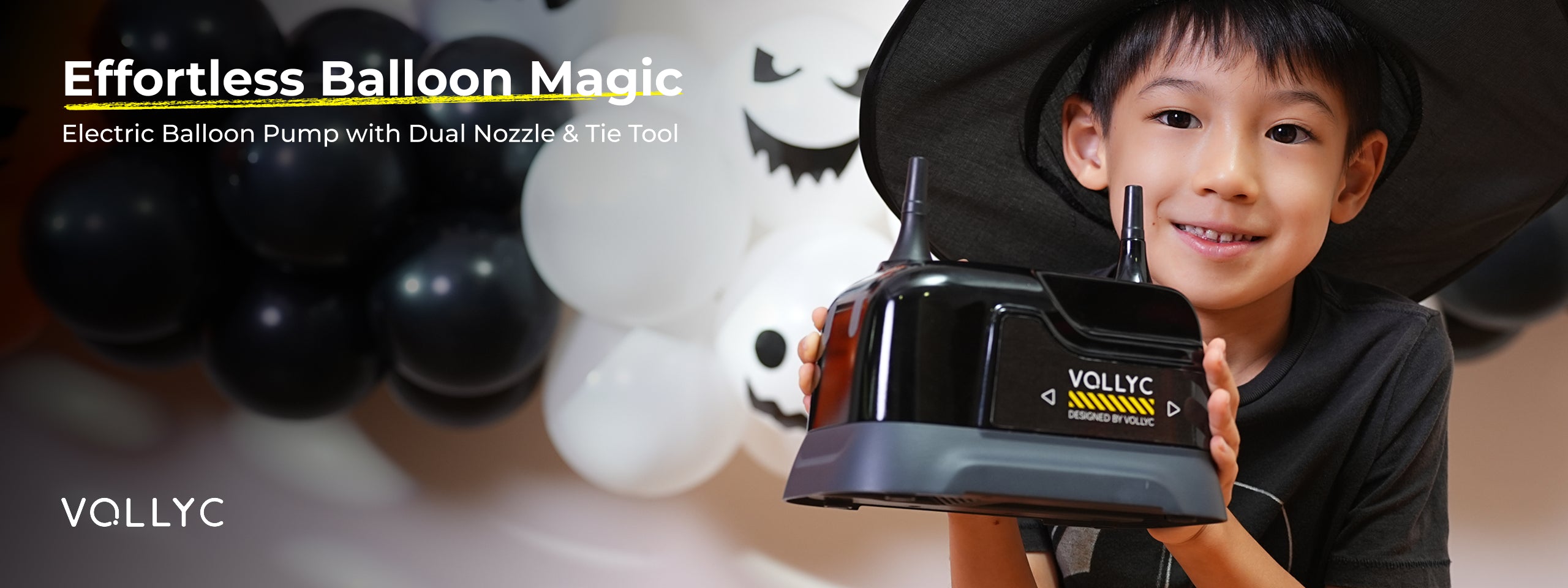 EVO BALLOON PUMP - Electric Balloon Pump with Dual Nozzle & Tie Tool ...