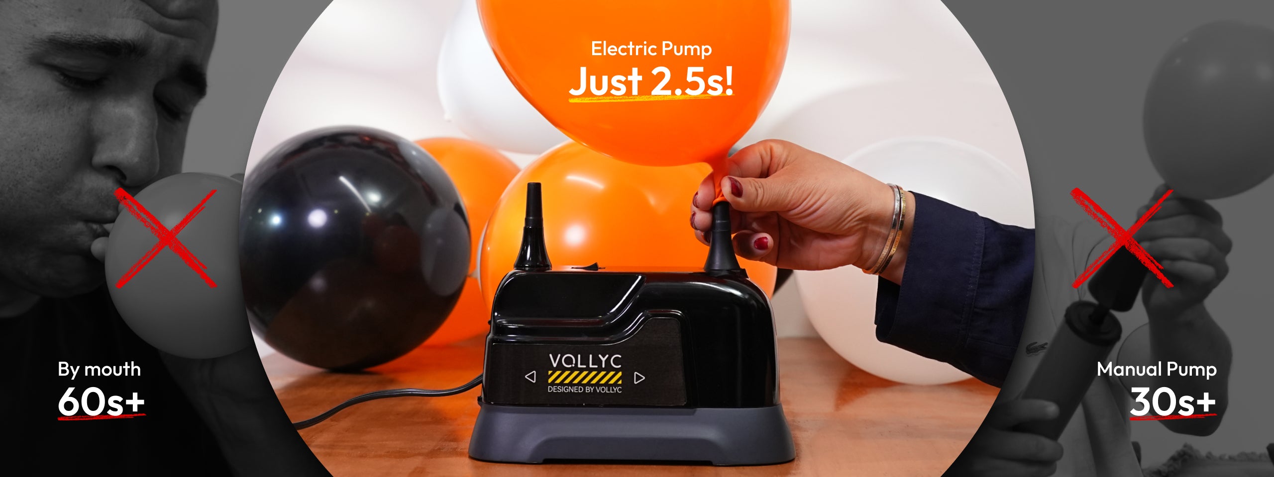 EVO BALLOON PUMP - Electric Balloon Pump with Dual Nozzle & Tie Tool ...